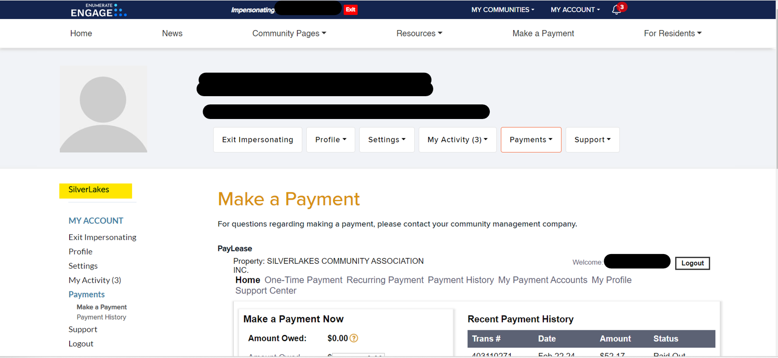 Viewing Account Balances – Support Center